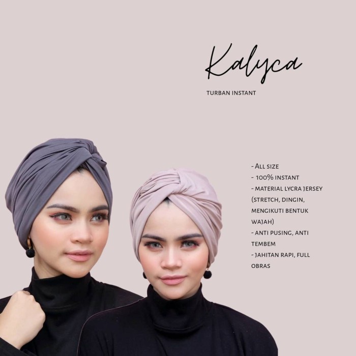 Jual Winonamodest Kalyca Turban Instan | Shopee Indonesia