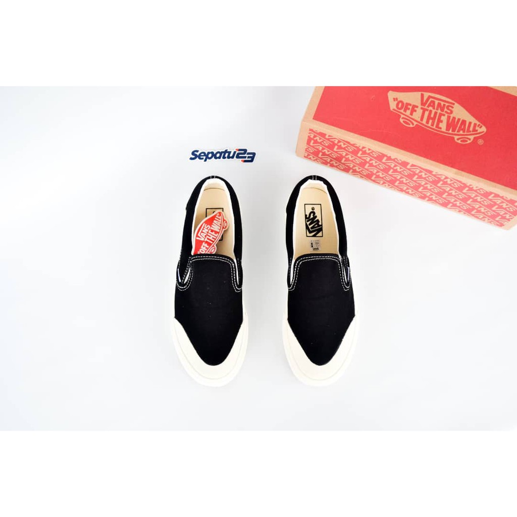 Jual SEPATU VANS SLIP ON HALF MOON BLACK (PREMIUM QUALITY) | Shopee ...