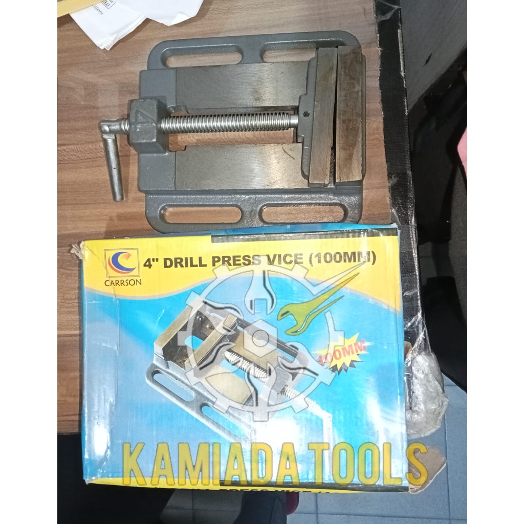 Jual Alat jepit bor/ragum catok bar/drill press vice 100mm 4 inci ...