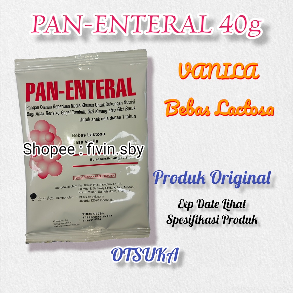 Jual PAN-ENTERAL PANENTERAL VANILA 40G | Shopee Indonesia