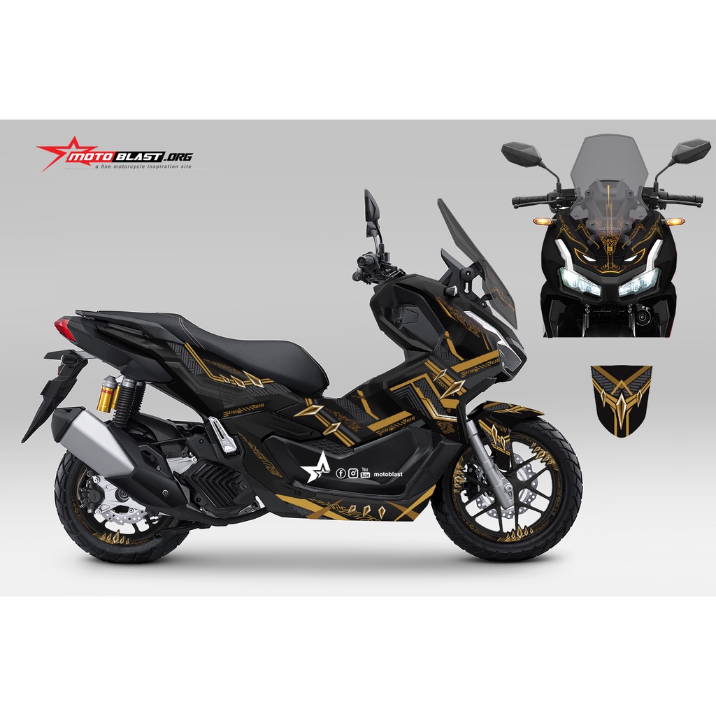 Jual Decal Stiker Full Body with Sticker Reflective Honda ADV 160 ...