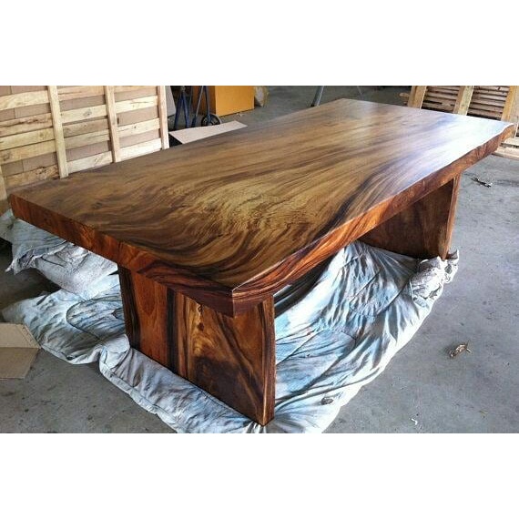 Jual Meja Makan Kayu Trembesi, Meja Top Tebal, Meja Makan Minimalis ...
