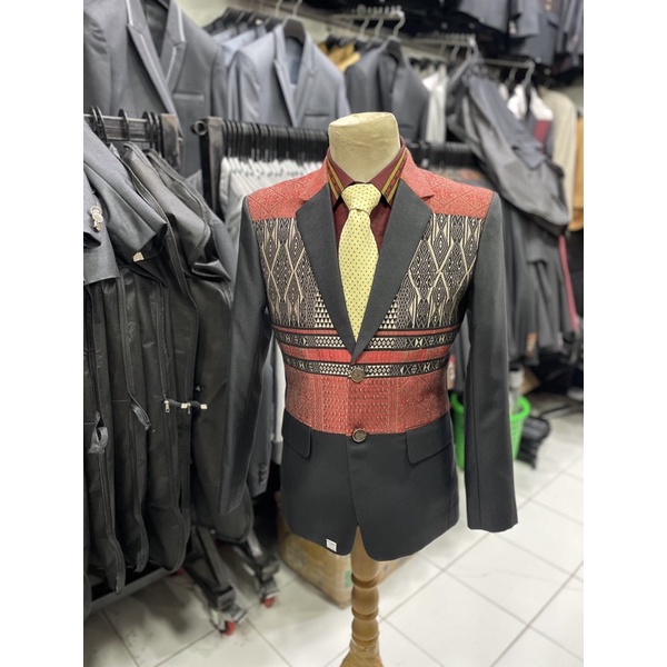 Jual JAS PRIA /JAS KOMBINASI ULOS /JAS FORMAL /JAS WISUDA / JAS ULOS ...
