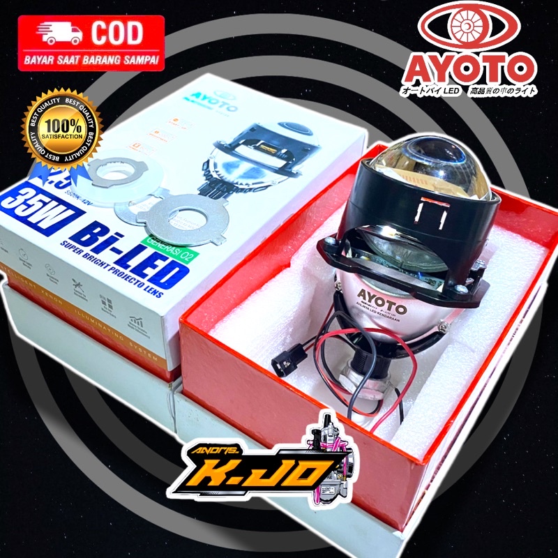 Jual Projie Proji Projector Biled Bi Led sniper Ayoto LASER 2,5 inch 35 ...