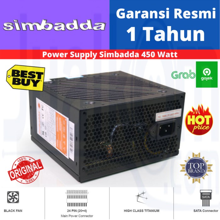 Jual Internal Power Supply Simbadda 450W 450 Watt | Shopee Indonesia