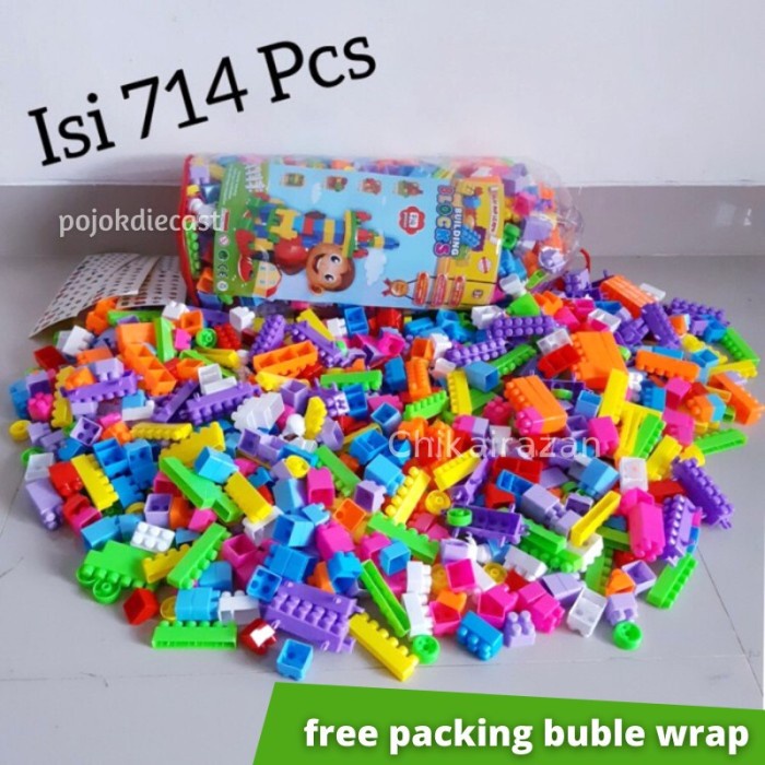 Jual Brick Mainan Block Lego Anak Blok Susun Edukasi Balok Brick ...