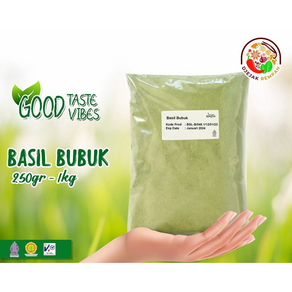 Jual Basil Bubuk / Basil Powder Premium (Kemasan 100 Gram - 500 Gr ...