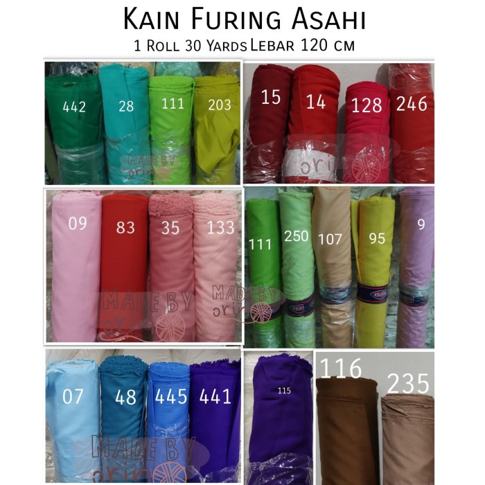 Jual Kain Kain Asahi Furing Per Roll | Shopee Indonesia
