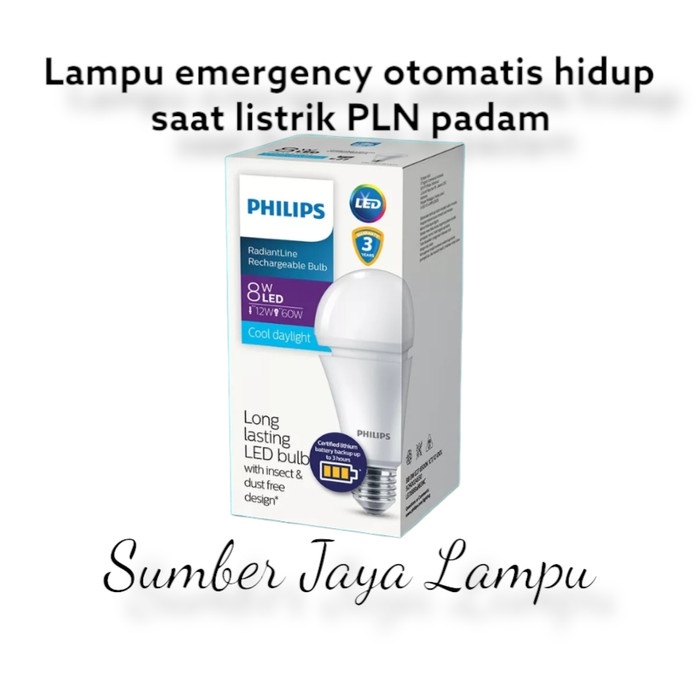 Jual Lampu Philips Lampu Led Emergency Rechargeable | Shopee Indonesia