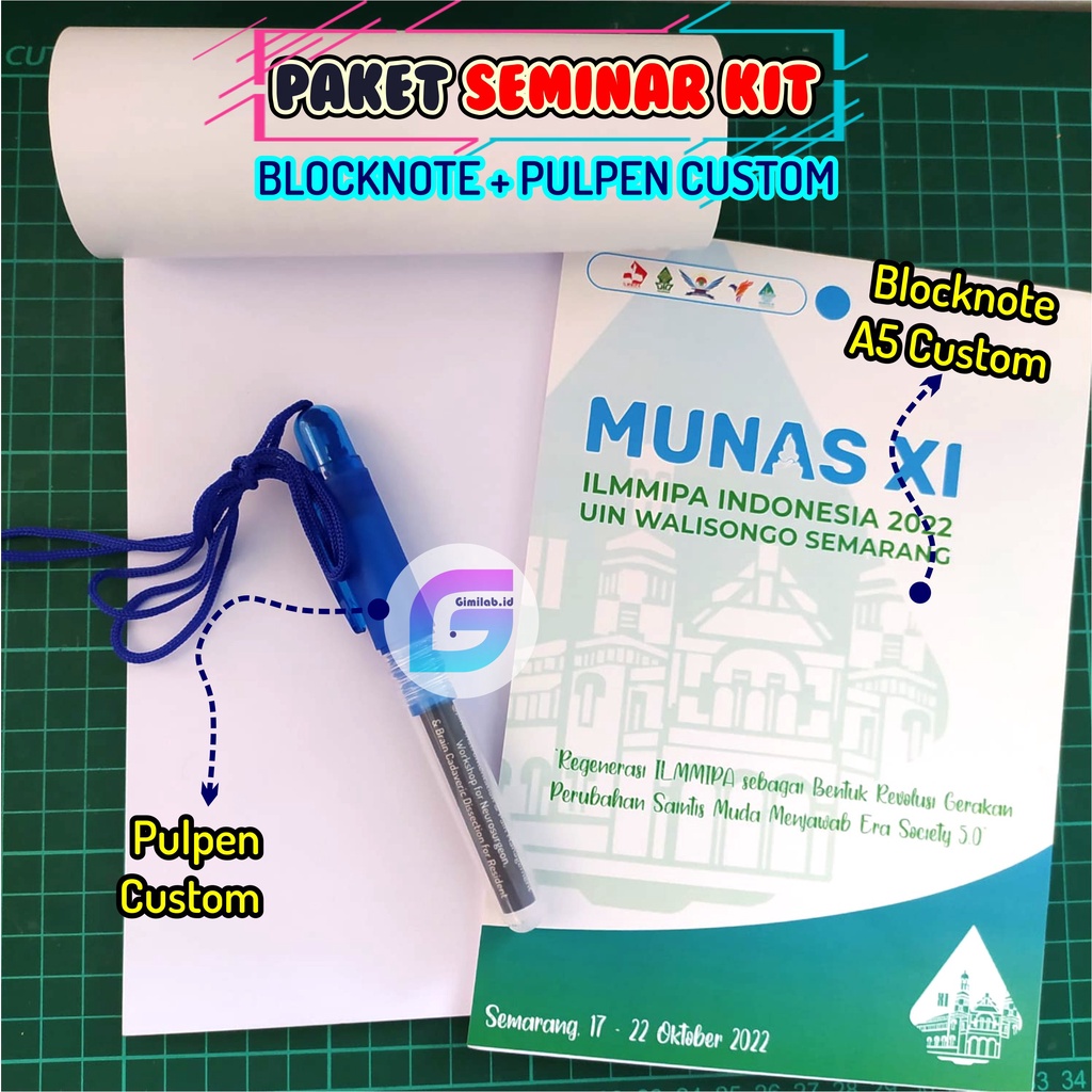 Jual SEMINAR KIT : NOTEBOOK CUSTOM / BLOCK NOTE , PULPEN CUSTOM ...