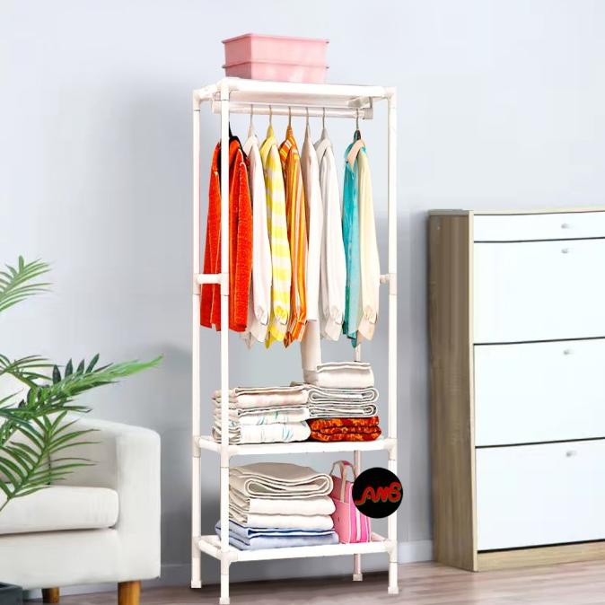 Jual Rak Gantungan Baju Stand Hanger Kotak Lemari Baju Portable ...