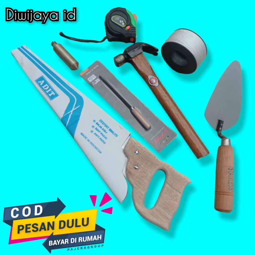 Jual ( PAKET ALAT PERTUKANGAN TERLENGKAP ) Gergaji Anti Selip / Gergaji ...