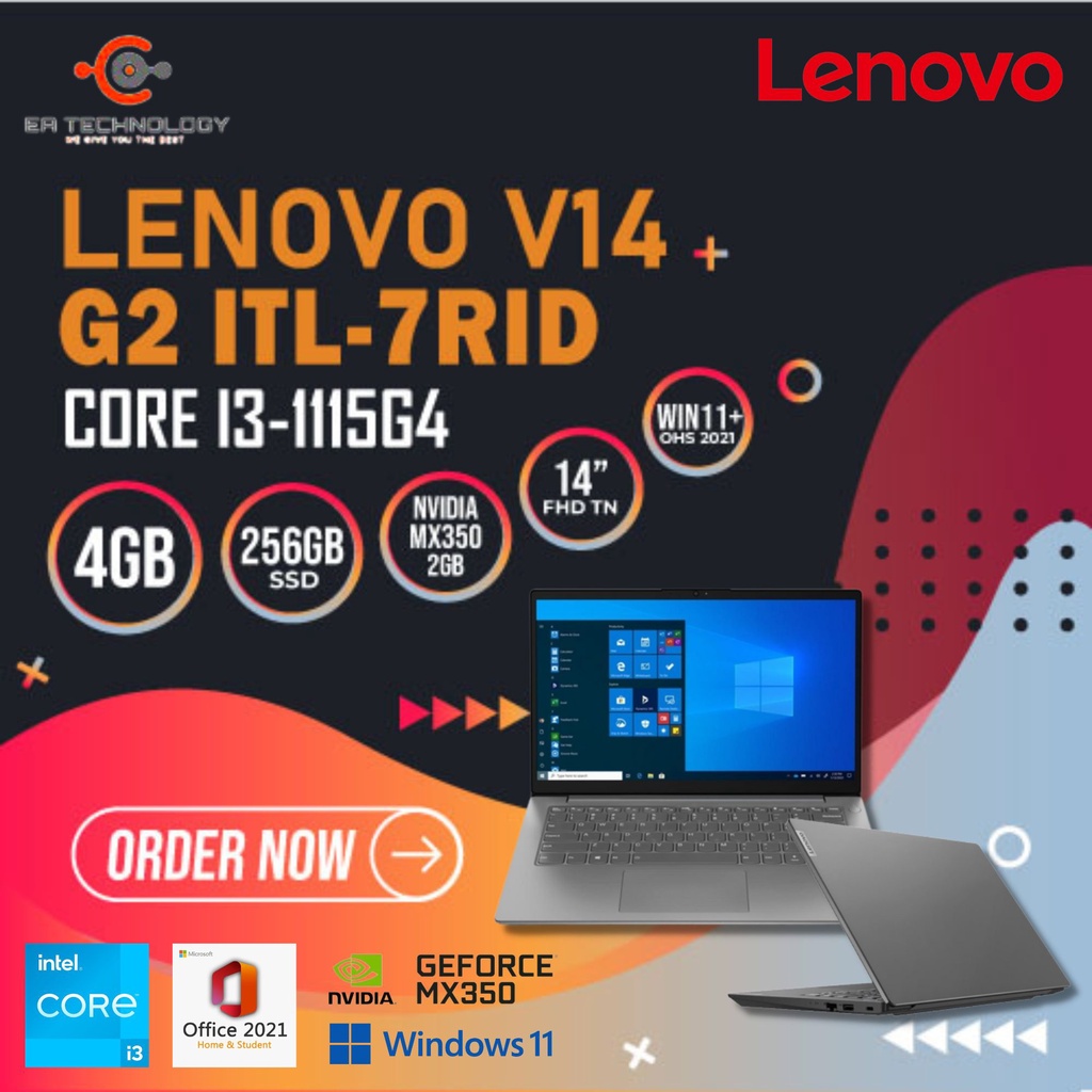 Jual LENOVO V14 G2 ITL-7RID i3-1115G4 4GB 256SSD MX350 2GB 14" FHD W11 ...