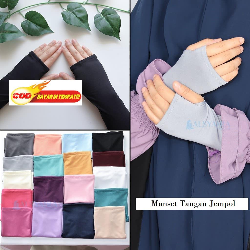 Jual RZ 897 - Manset Tangan Jempol Polos Bahan Jersey Inner Dalaman ...