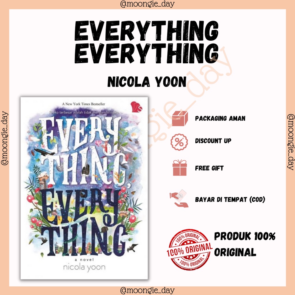Jual NOVEL EVERYTHING EVERYTHING BY NICOLA YOON (BARU/ORI) | Shopee ...