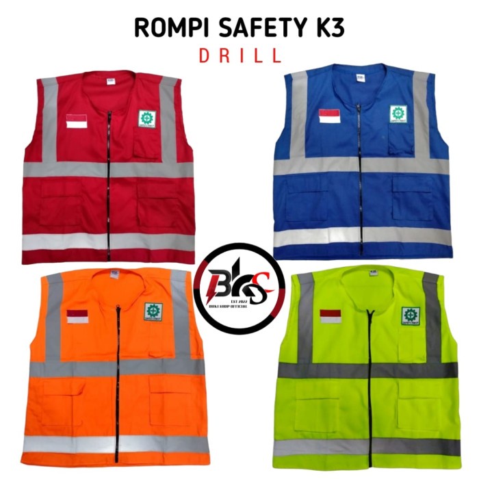Jual Rompi Terlaris Rompi Safety K3 Rompi Keselamatan Kerja Rompi ...