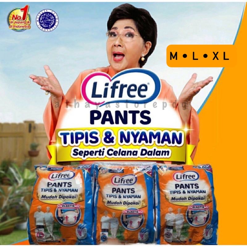 Jual LIFREE Popok Celana Dewasa (M • L • XL • XXL) | Shopee Indonesia
