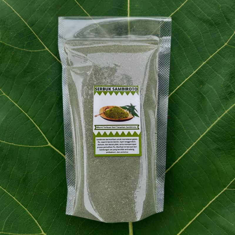 Jual serbuk bubuk Sambiloto 100gram Sambiroto | Shopee Indonesia