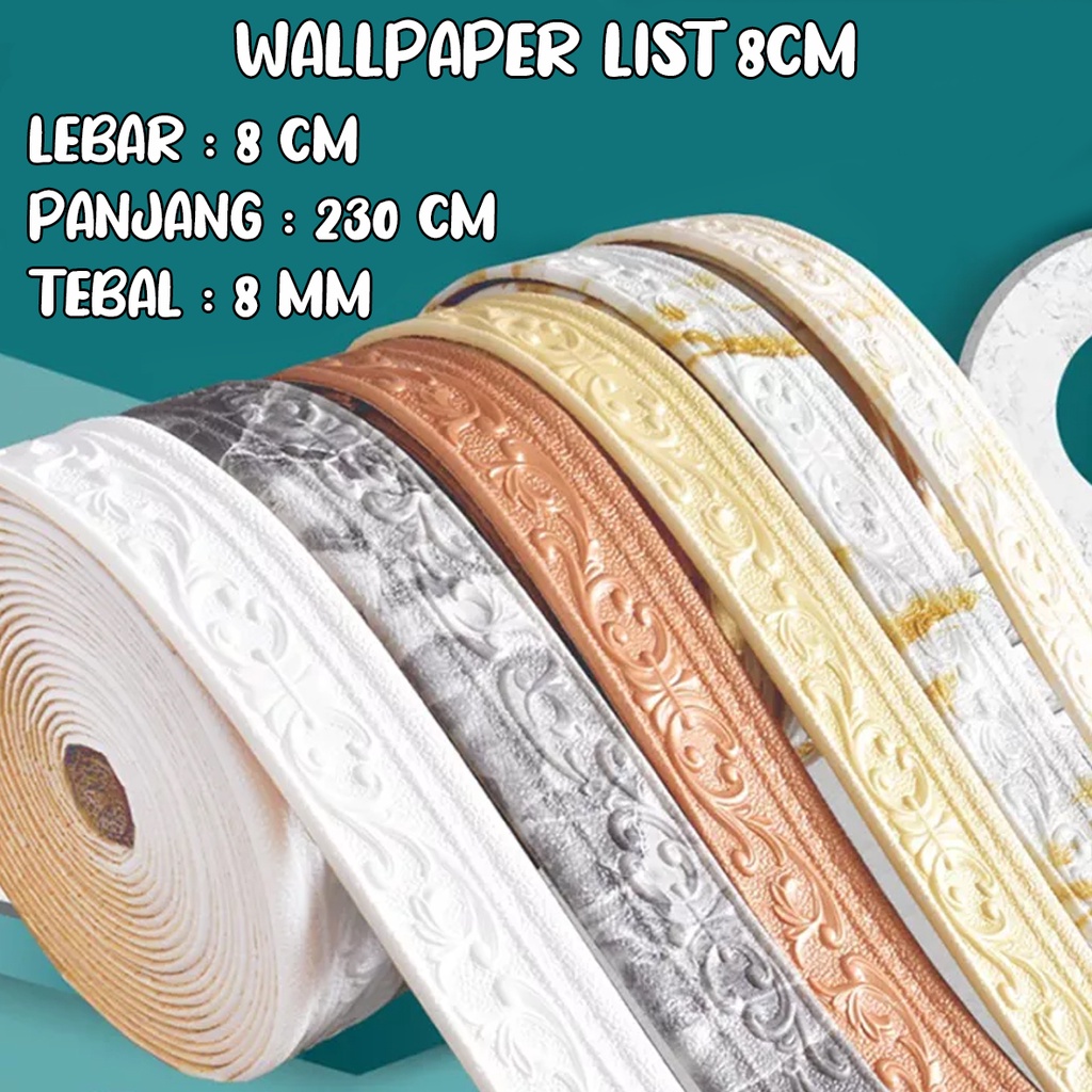 Jual LIST WALLBOREDER 3D FOAM / WALLPAPER LIST BORDER FOAM 3D STICKER ...