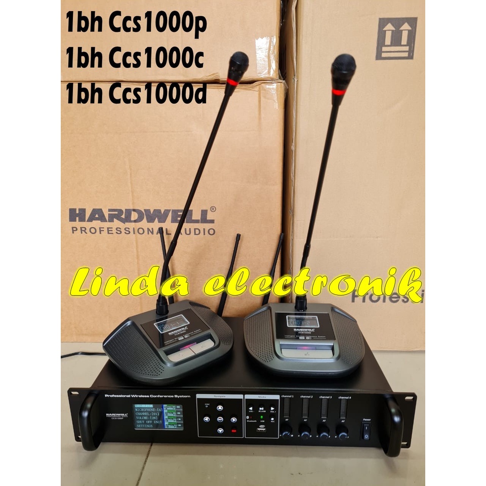 Jual paket mic wireless ruang rapat hardwell series ccs 1000 1p 1c 1d | Shopee Indonesia