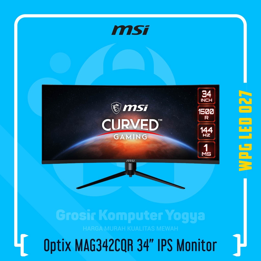 Jual MSI Optix MAG342CQR 34" UWQHD 1ms 144Hz VA Panel Curved Gaming ...