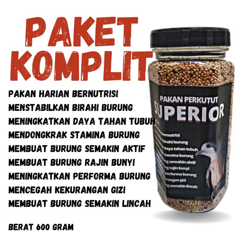 Jual PAKAN BURUNG PERKUTUT BIJI MILET CAMPUR MAKANAN HARIAN BURUNG ...