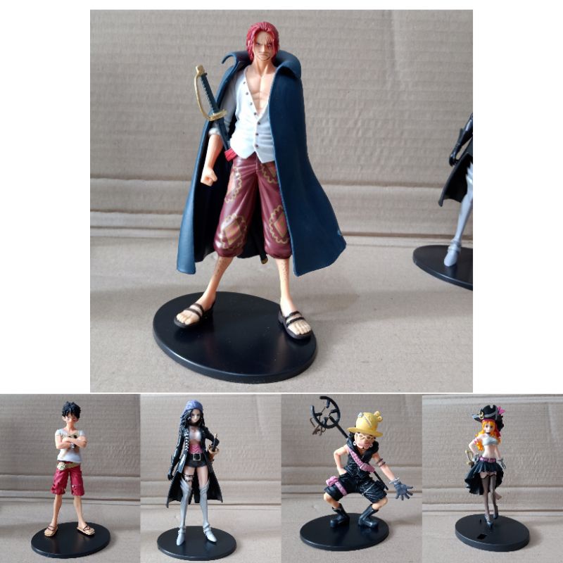 Jual Mainan Action Figure One Piece Monkey D Luffy Shanks Nami Robin ...
