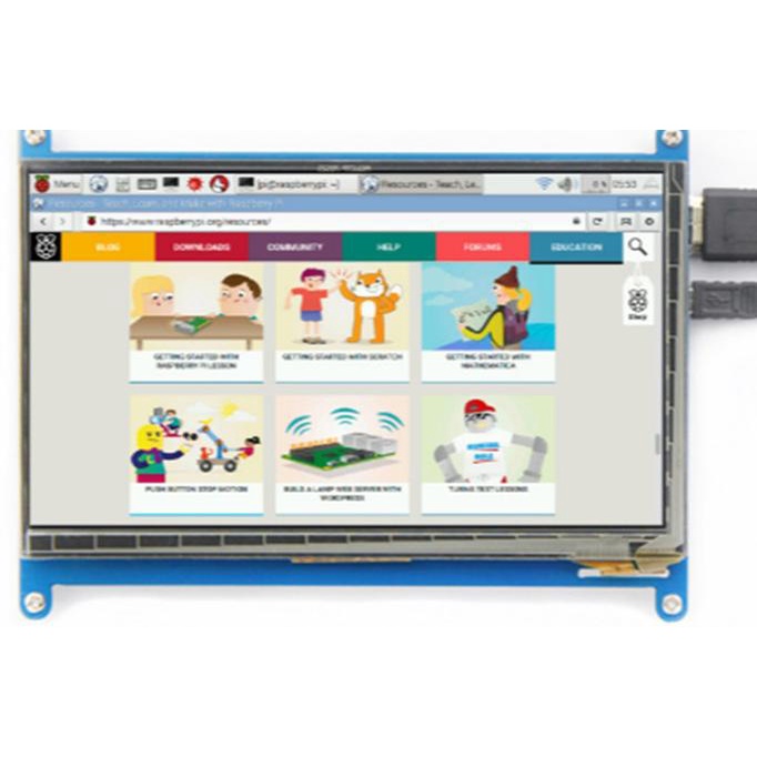 Jual LCD 7 inch raspberry pi Capacitive Touch Screen LCD HDMI interface ...