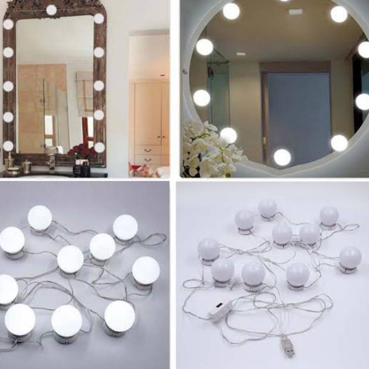 Jual SDJ.31Ja23c Vanity Mirror Lamp / Lampu LED Meja Rias 10 Bohlam 5 ...