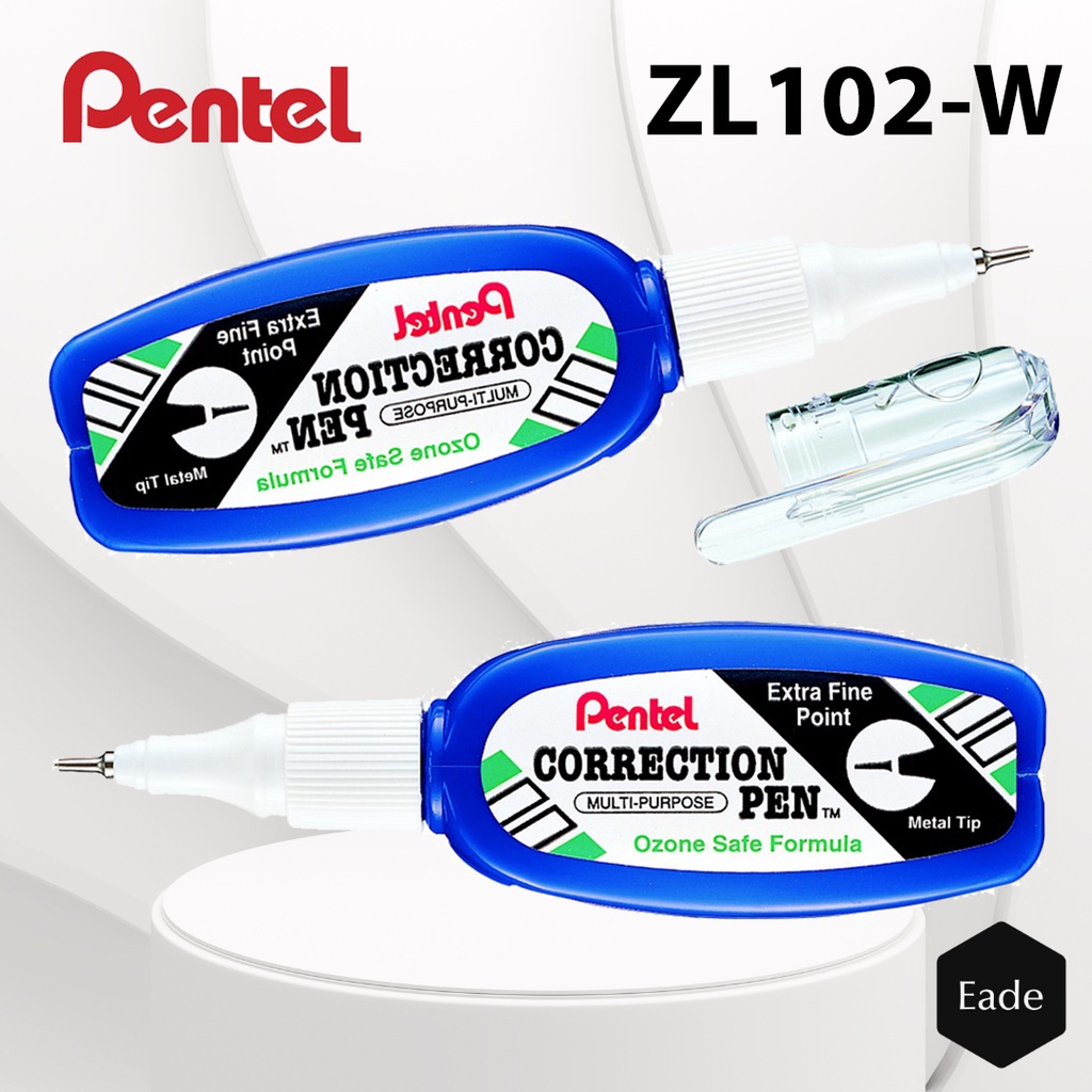 Jual Tip Ex Pentel | Correction Pen Pentel - ZL102W / ZL 102-W - Metal ...