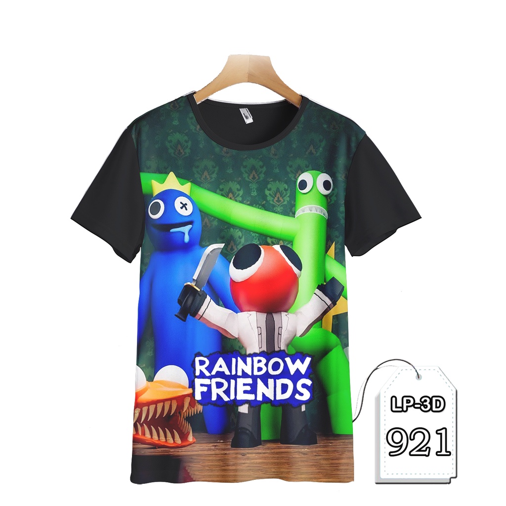 Jual KAOS Rainbow Friends Printing 3D KAOS Game Serial Anak #LP3D-921 ...