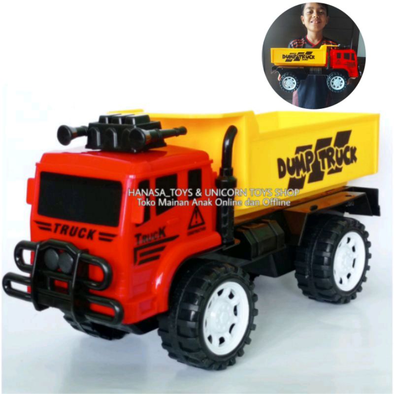 Jual Mainan Truk Pasir Besar Glossy AK02 Favorit Mainan Mobil Dump ...
