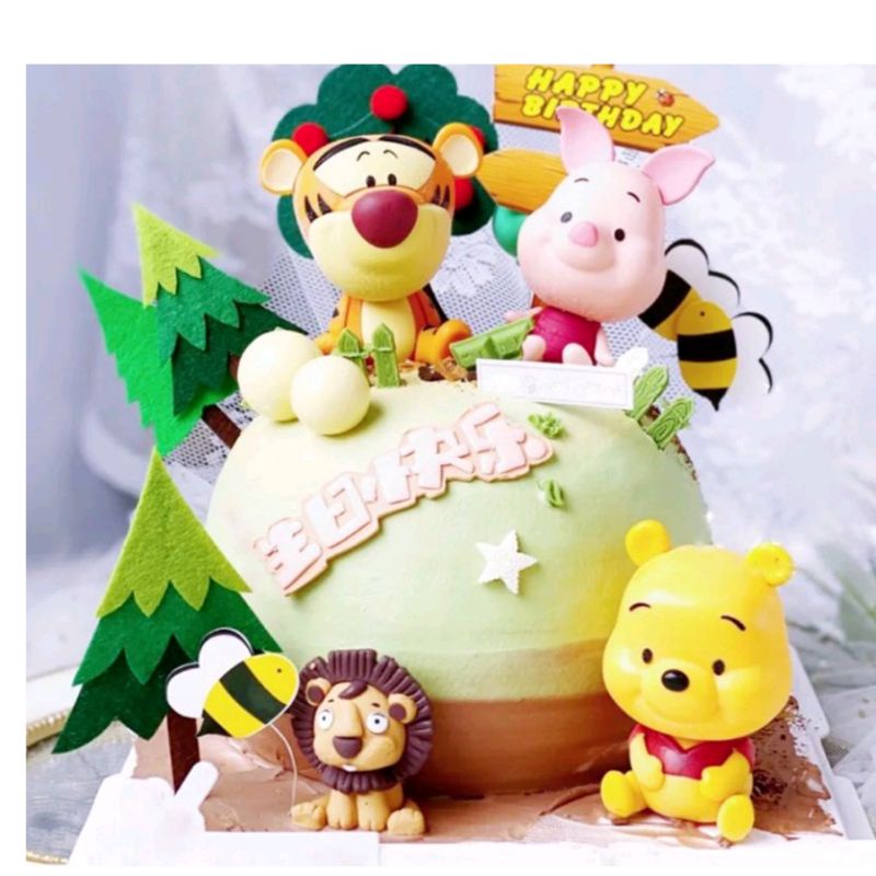 Jual Cake topper Winnie the Pooh/ Hiasan Kue the pooh/ Topper kue ...