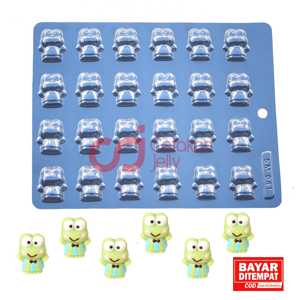 Jual CJ Cetakan Coklat Coklat Permen Karakter Katak Kodok 3D 24 Cavity ...