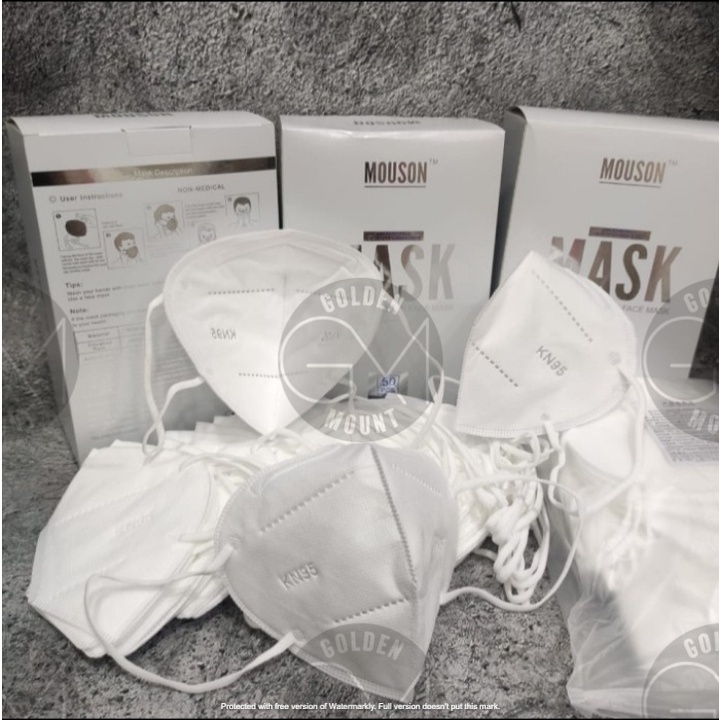 Jual Masker KN95 Mouson Embos Earloop Premium Pack (50pc) | Shopee ...