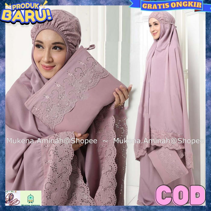 Jual Rukuh Alat Sholat Mokena Wanita Dewasa Mukena Model Mukna Jumbo ...