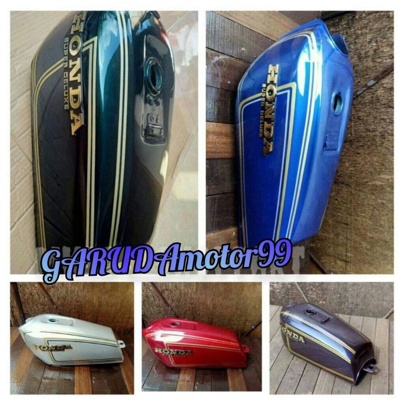 Jual TANGKI TENGKI GL 100 GL 125 GL CEPEK PRES PABRIKAN SET EMBLEM LOGO ...