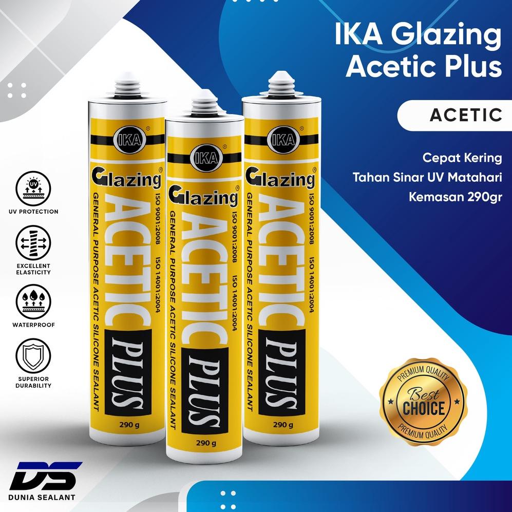 Jual IKA Glazing Acetic Plus Silicone Sealant Lem Kaca Aquarium ...