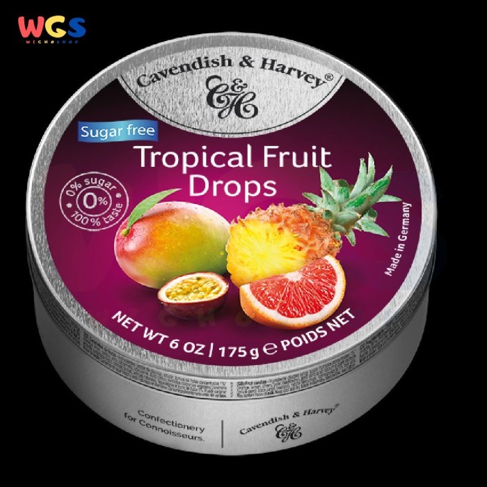 Jual Permen Cavendish & Harvey Sugar Free Tropical Fruit Drop Candy ...