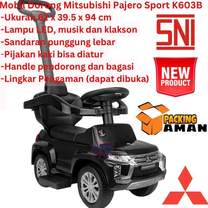 Jual Mainan Mobil Dorong Anak Pajero Sport Fungsi Lampu Suara K603 ...