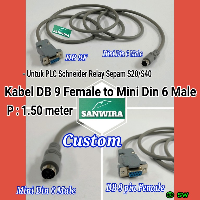Jual Kabel PLC Relay Sepam Schneider S20/S40/T40 series - P = 1.50 ...