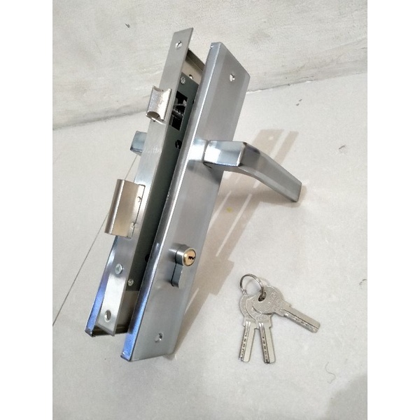 Jual Handle pintu besar kunci pintu komplit minimalis | Shopee Indonesia