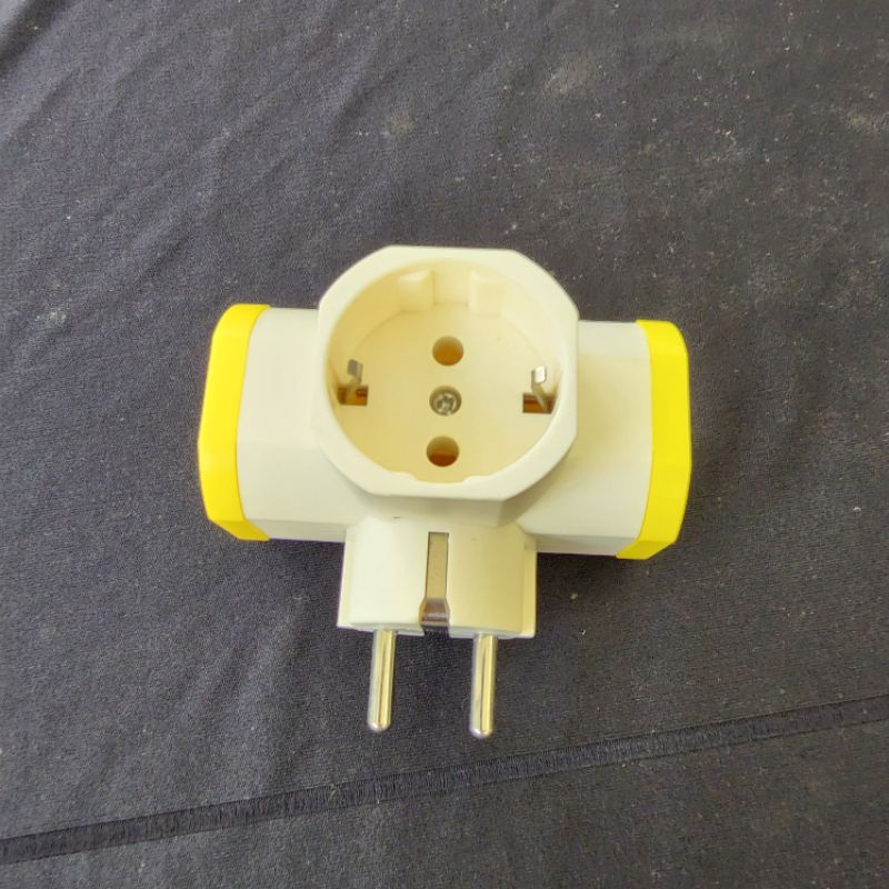 Jual Steker Colokan T Multi Cabang 3 socket plug Stop Kontak Tusuk ...