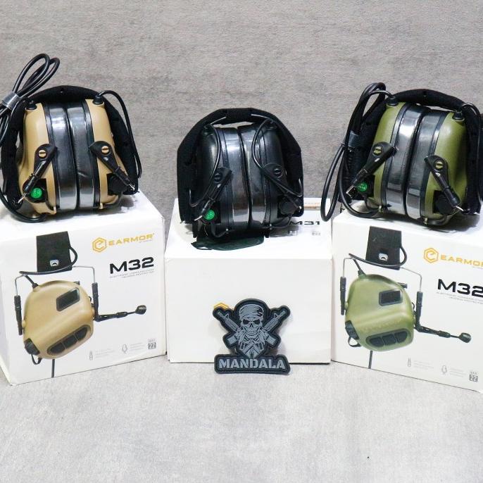 Jual Earmor M32 MOD3 Tactical Electronic Communication Headset / peltor ...