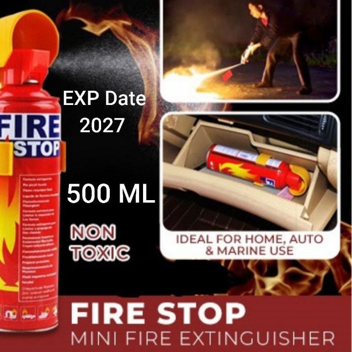 Jual ALI384 FIRE STOP 500 ML MOBIL PEMADAM API MINI PORTABLE FIRESTOP ...