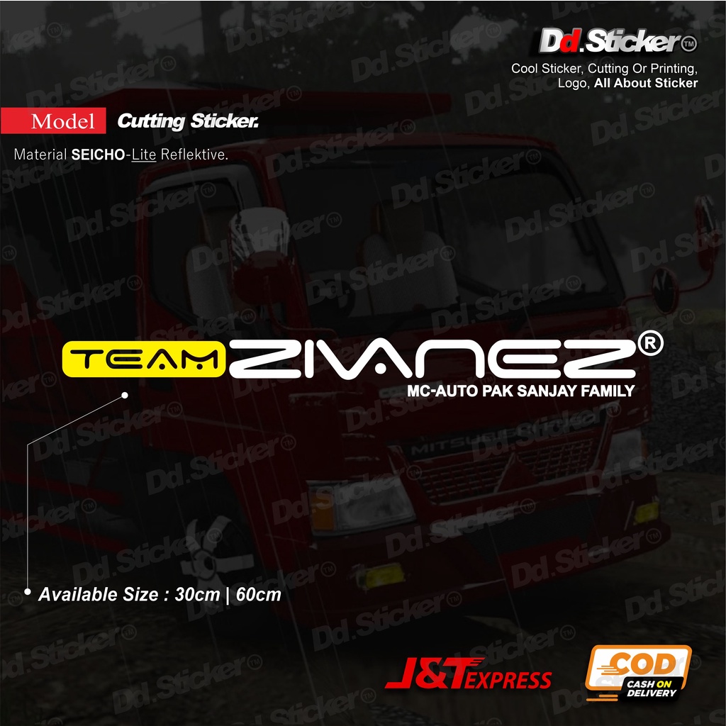 Jual Sticker Team Zivanes | Cutting Sticker | Shopee Indonesia