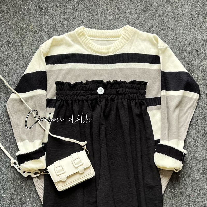 Jual Cirebon Cloth - One Set Sweater Claudya | One Set Rajut Wanita ...
