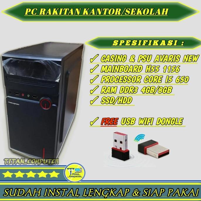 Jual Pc/Cpu rakitan core i5 650 3.20Ghz Gen 1 Baru | Shopee Indonesia