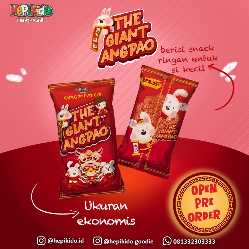 Jual HEPIKIDO • the giant angpao • snack raksasa • imlek hampers ...