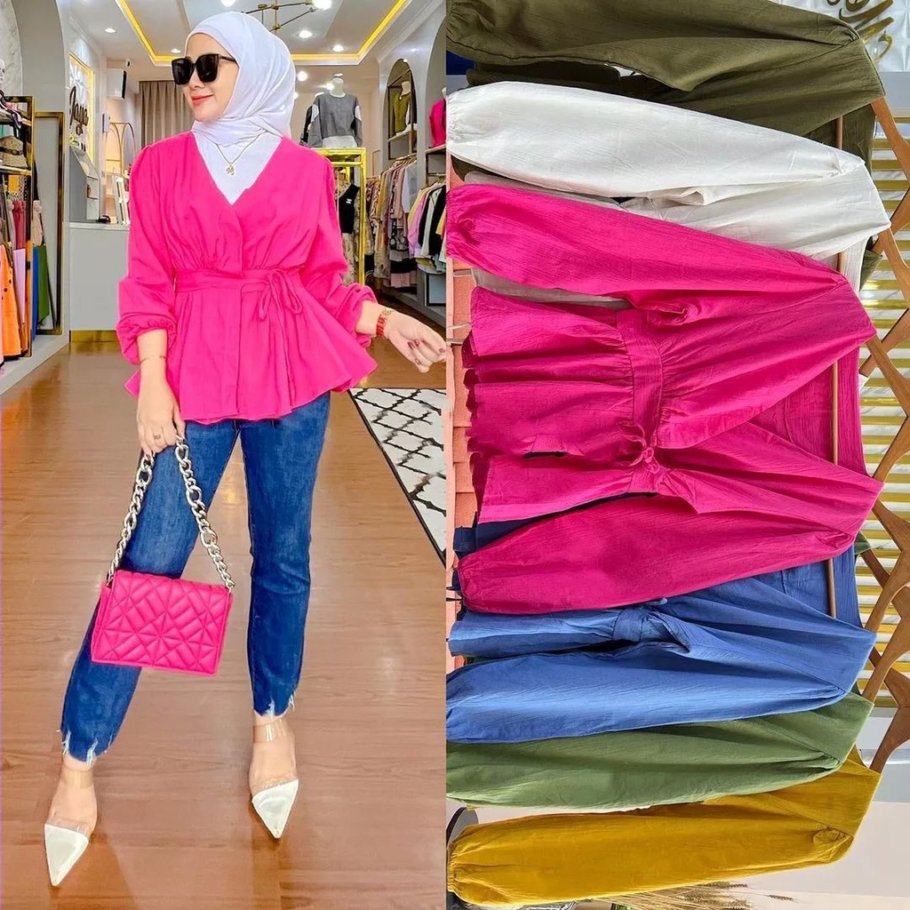 Jual RX FASHION - LULA CARDY KATUN POLY / BAJU ATASAN WANITA DEWASA ...